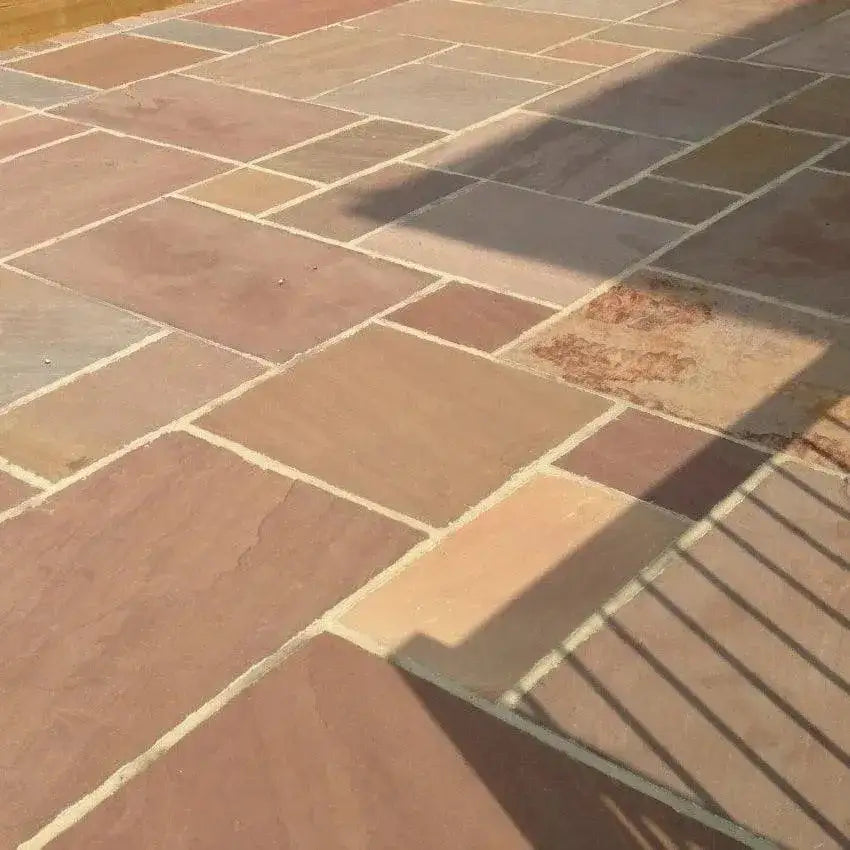 Autumn Brown Indian Sandstone Paving Patio Packs
